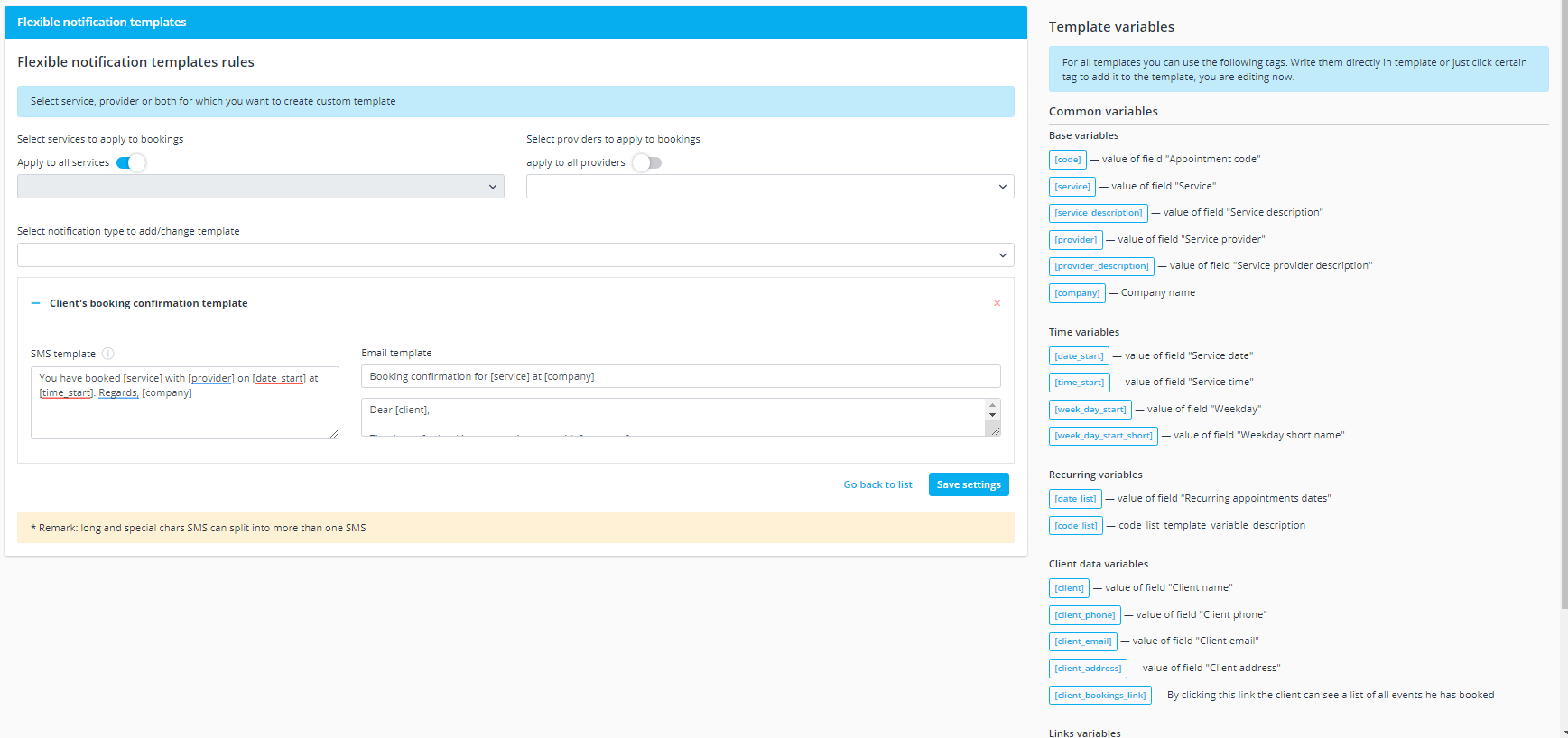 Flexible-Notification-templates - Grow your service business and get ...